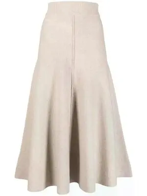 Pringle Of Scotland Fine-knit Midi Skirt - Neutrals