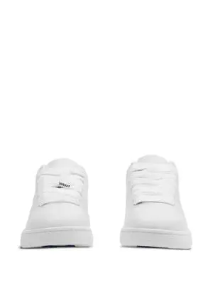 Burberry Calf Leather Sneakers With Equestrian Knight Motif