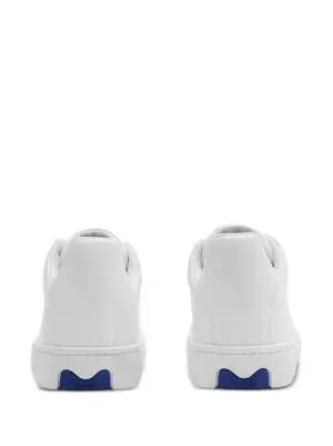 Burberry Calf Leather Sneakers With Equestrian Knight Motif