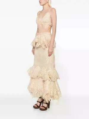 Zimmermann Eden Lace Handkerchief Skirt