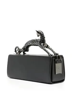 LANVIN Sculpted Handle Leather Bag