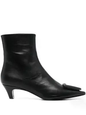 Roberto Festa Appliqué Detail Ankle Boots - Black