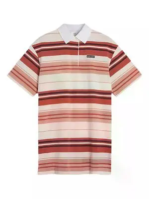 Maison Kitsuné Striped Polo Mini Dress - Pink