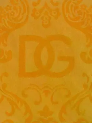 Dolce & Gabbana Cotton Terry Outdoor Cushion - Orange