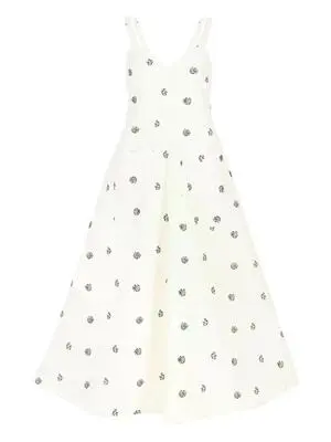Rosie Assoulin Pocktail Midi Dress - Neutrals