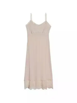 Simone Rocha Lace-trim Slip Dress - Neutrals