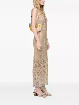 Rabanne Sleeveless Crochet Maxi Dress