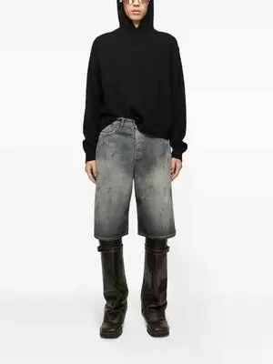 Acne Studios Appliqué Hoodie - Black