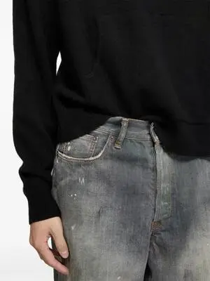 Acne Studios Appliqué Hoodie - Black
