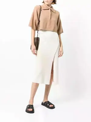 Cashmere In Love Cropped Knitted Shirt