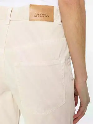 Isabel Marant Étoile Ecru Wide-leg Carpenter Jeans