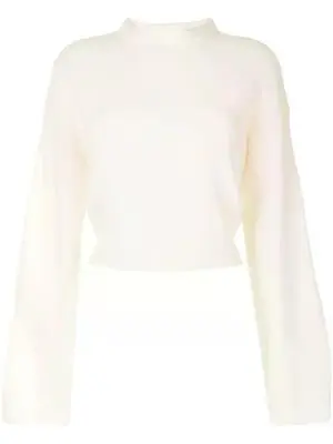 Cashmere In Love Mila Cropped Jumper - White