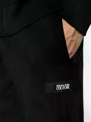 Versace Logo-patch Cotton Track Pants