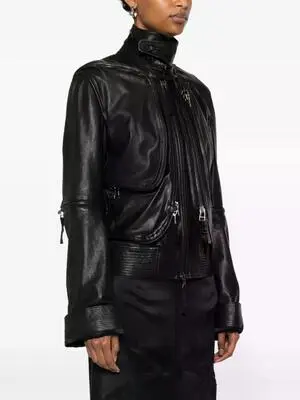YEHUAFAN Leather Jacket