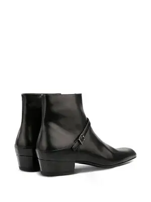 Saint Laurent Augustin Buckle-detail Boots