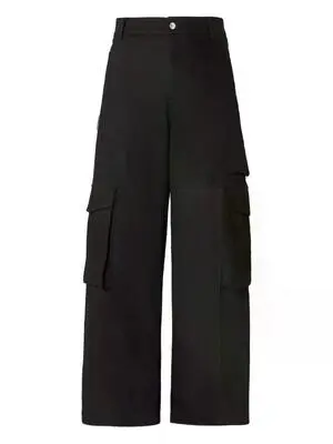 Gcds Ultracargo Wide Leg Trousers - Black