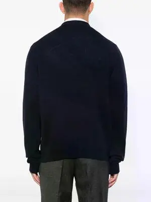 Gucci Cashmere Web-stripe Trim Cardigan