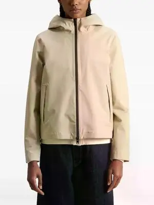 Woolrich Hooded Zip-up Jacket - Neutrals