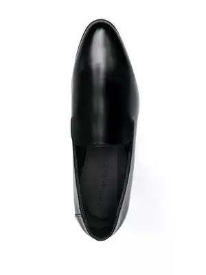 Alexander McQueen Metal-heel Leather Loafers
