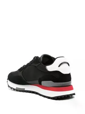 Woolrich Retro Panelled Logo-print Sneakers - Black