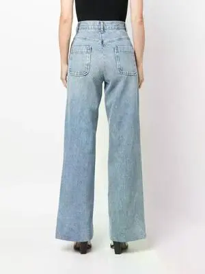 Sandro High-waisted Wide-leg Jeans