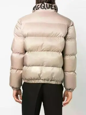 Alexander McQueen Graffiti Print Padded Jacket