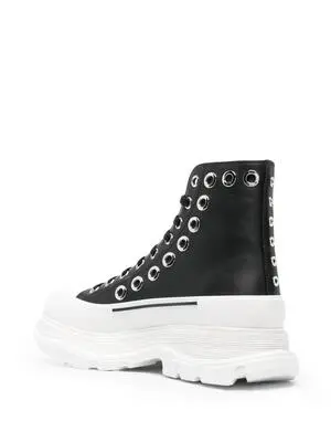 Alexander McQueen High-top Leather Sneakers