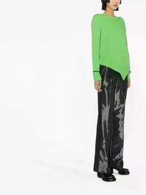 Alexander McQueen Cold-shoulder Wool Jumper