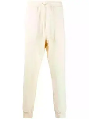 Nanushka Logo-embroidered Organic Cotton Track Pants - Neutrals