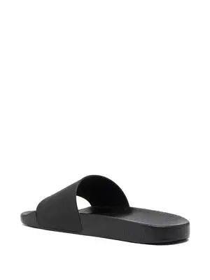 Polo Ralph Lauren Logo Slip-on Sandals - Black