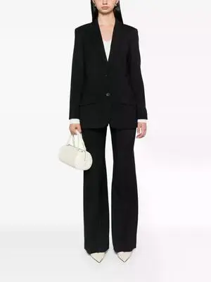 JOSEPH Morrissey Flared Virgin Wool Blend Trousers
