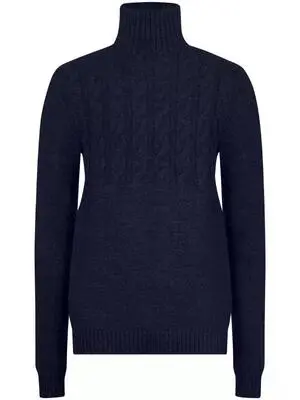 MAISON MARGIELA High-neck Virgin Wool Cable Knit Sweater