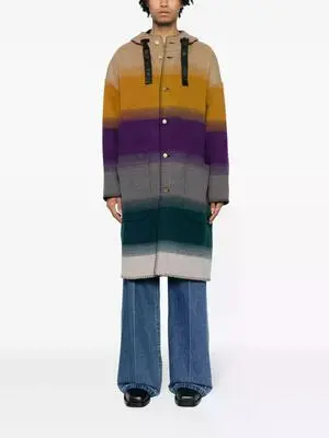 Roberto Cavalli Colour-block Striped Coat
