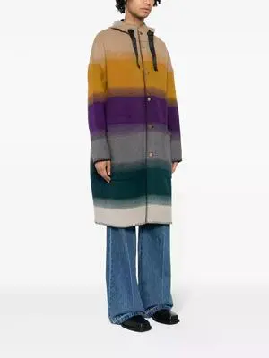 Roberto Cavalli Colour-block Striped Coat