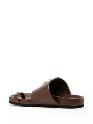 MADISON MAISON Tyche Chocolate Toe Ring Sandals - Brown