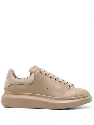 Alexander McQueen Oversized Leather Sneakers - Neutrals