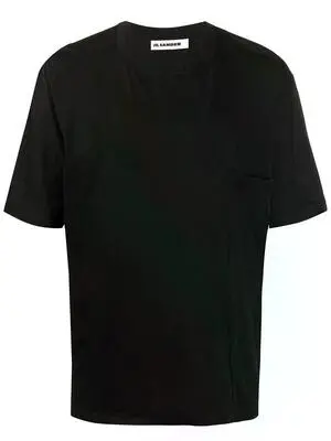 JIL SANDER Boxy-fit Patch Pocket T-shirt - Black