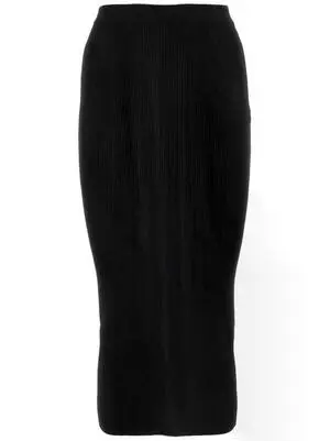 Alexander McQueen Ribbed Knit Pencil Skirt