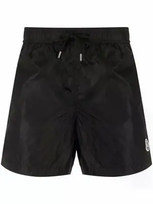 Moncler Logo-patch Swimming Shorts - Black