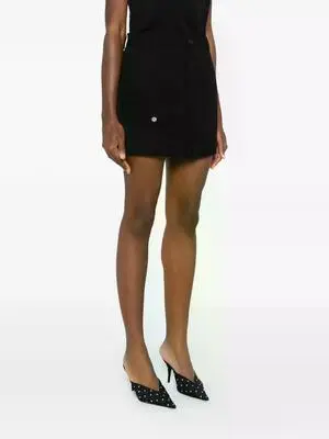 Balenciaga Deconstructed Wool Miniskirt
