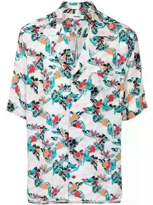 SULVAM Floral-print Shirt - Multicolour