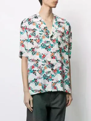 SULVAM Floral-print Shirt - Multicolour