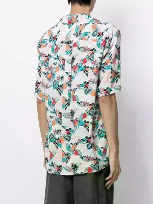 SULVAM Floral-print Shirt - Multicolour