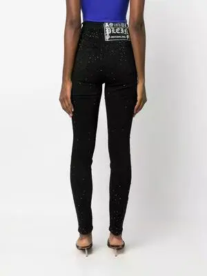 Philipp Plein Rhinestone Embellished Skinny Jeans