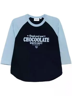 CHOCOOLATE Logo Print T-shirt - Blue