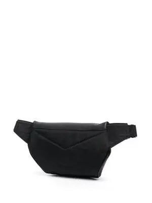 Emporio Armani Leather Logo Plaque Belt Bag