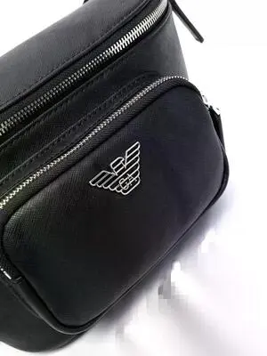 Emporio Armani Leather Logo Plaque Belt Bag