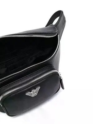 Emporio Armani Leather Logo Plaque Belt Bag
