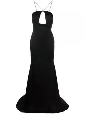 Alex Perry Maxi Dress With Cut-out Detail - Black