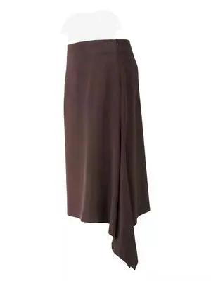 Peserico Draped Detail Midi Skirt